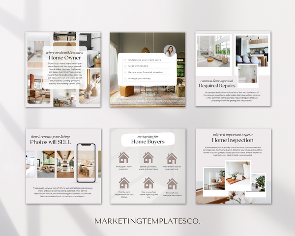 January Real Estate Posts with Captions - Real Estate Templates Co