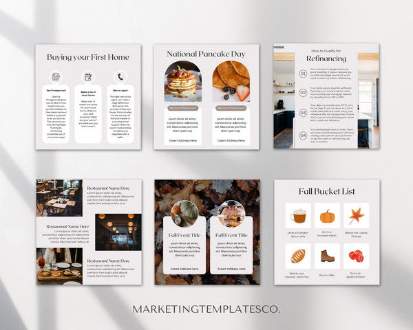 September Social Media Posts - Real Estate Templates Co