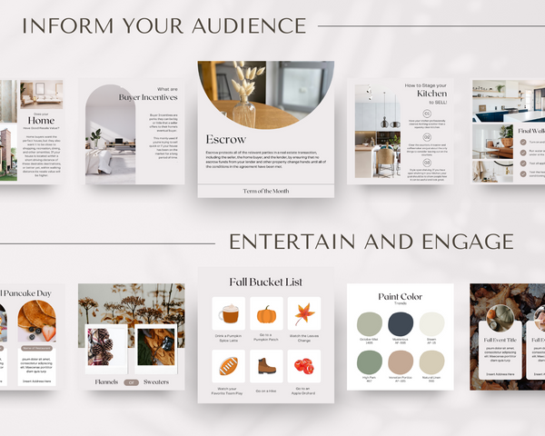 September Social Media Posts - Real Estate Templates Co