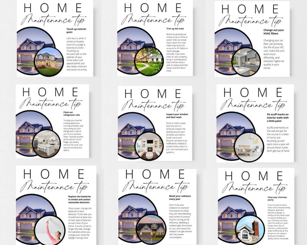 Home Maintenance Tips for Realtors - Real Estate Templates Co